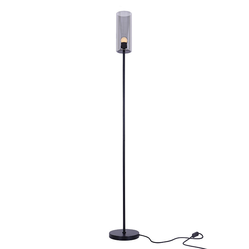 Moderne vloerlamp grijs, Gaya, met schakelaar | Lampgigant.nl