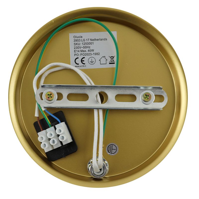 Design plafonnière amber, Byron | Lampgigant.nl