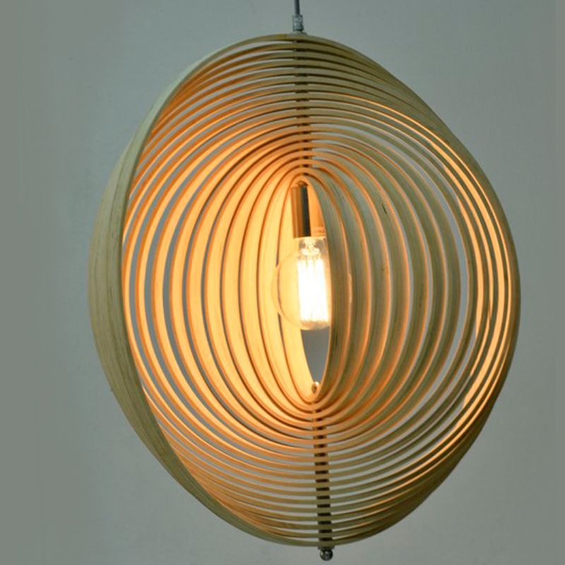 Landelijke hanglamp hout, Chislaine | Lampgigant.nl
