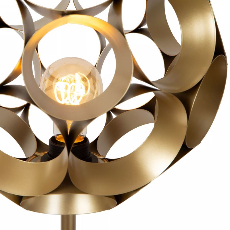 Gouden vloerlamp modern, Hannelore | Lampgigant.nl