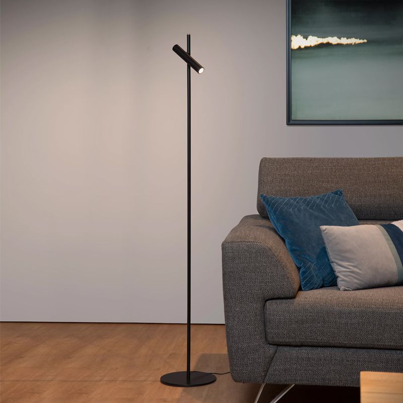 Zwarte staande leeslamp modern, Philon, 4,5W, 3000K LED, met ...