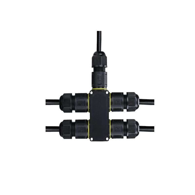 3 pin 5-weg connector, IP68 | Lampgigant.nl