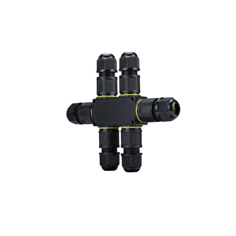 3 pin 6-weg connector, IP68 | Lampgigant.nl