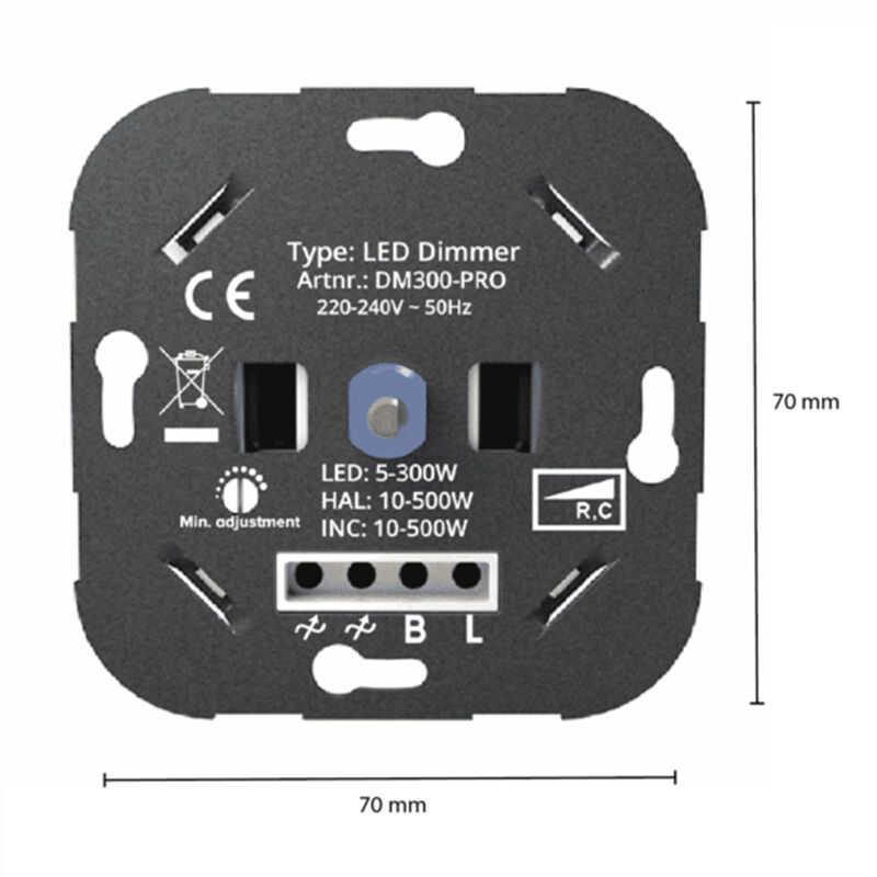 LED dimmer - 5-300W | Lampgigant.nl
