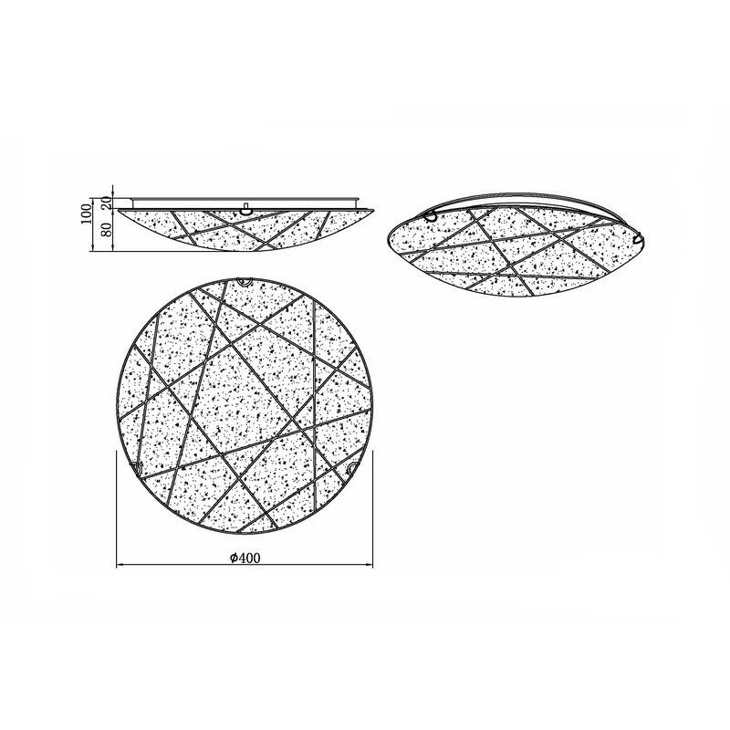 Witte plafonnière modern, Fortes | Lampgigant.nl
