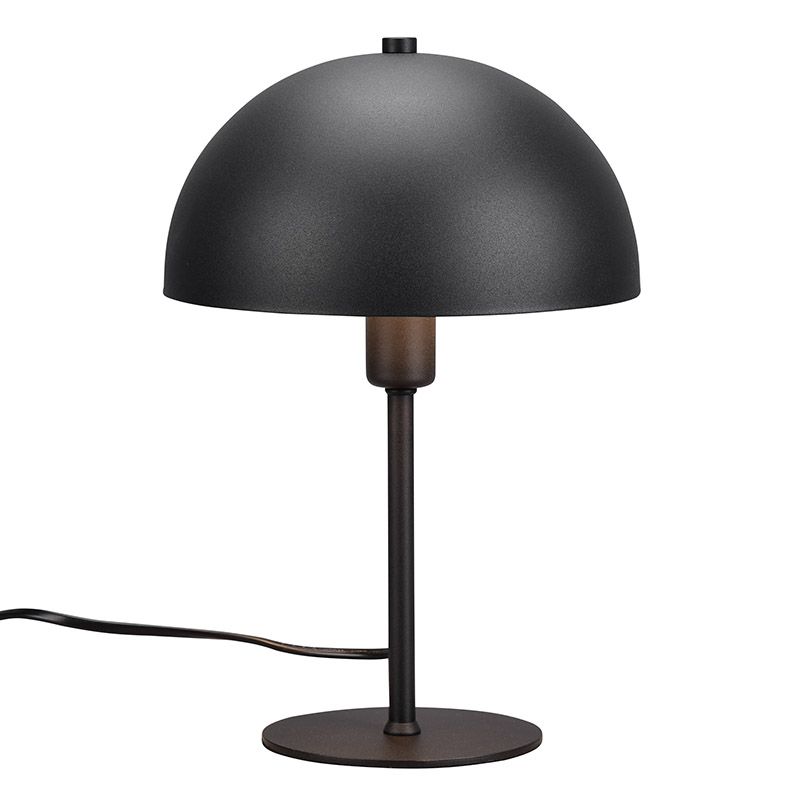 Zwarte tafellamp modern, Fransisca, met schakelaar | Lampgigant.nl