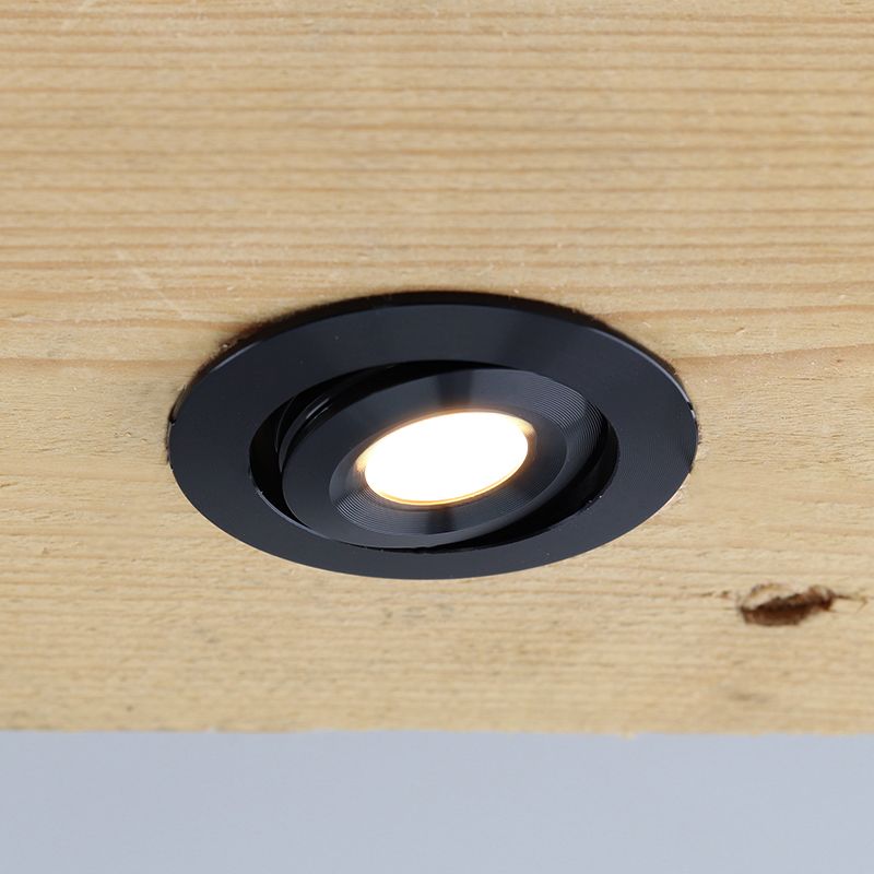 6 kantelbare veranda spots Rona, IP44, met aansluitset en ...