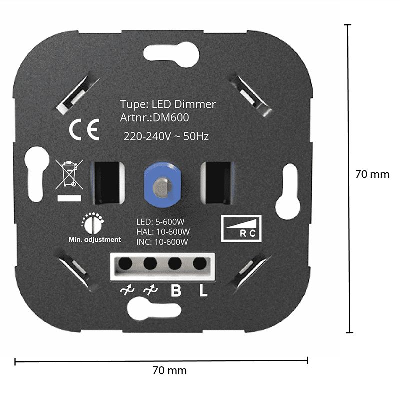 LED dimmer - 5-600W | Lampgigant.nl