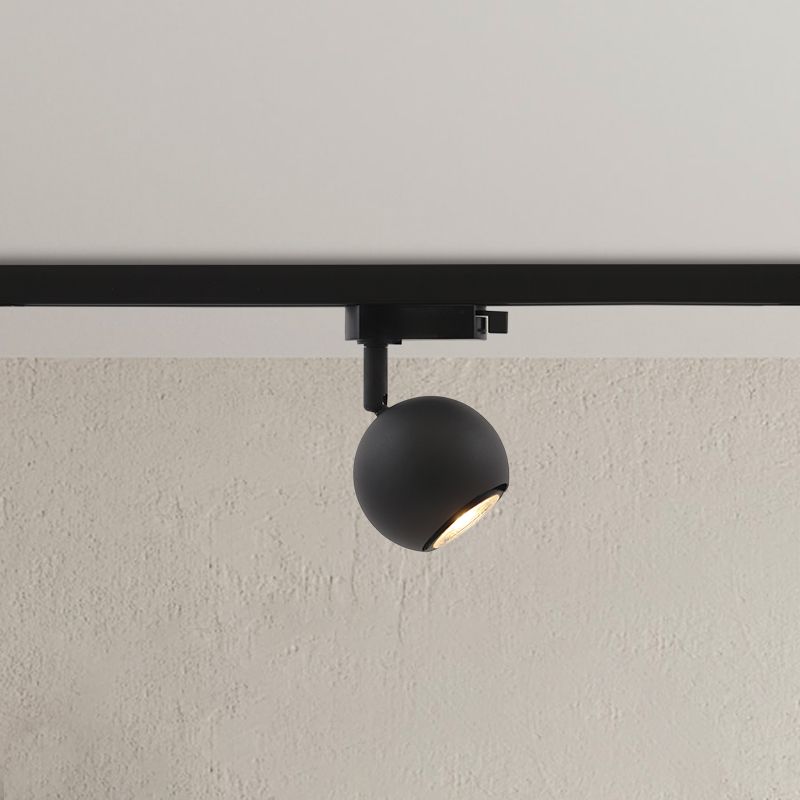 Moderne 1-fase railsysteem spot zwart, Alco | Lampgigant.nl