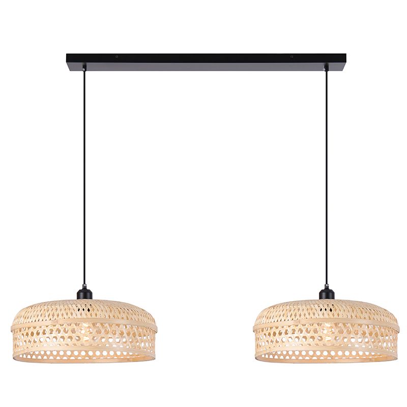 Bamboe hanglamp bruin, Jennifer | Lampgigant.nl