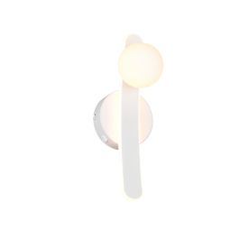Witte wandlamp modern, Leonoor | Lampgigant.nl