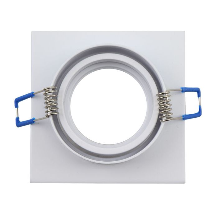 Witte vierkante inbouwspot Onno, kantelbaar | Lampgigant.nl