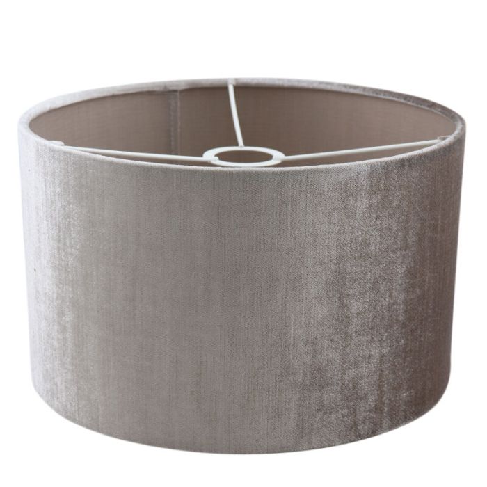 30 cm velours grijze lampenkap, Rody | Lampgigant.nl