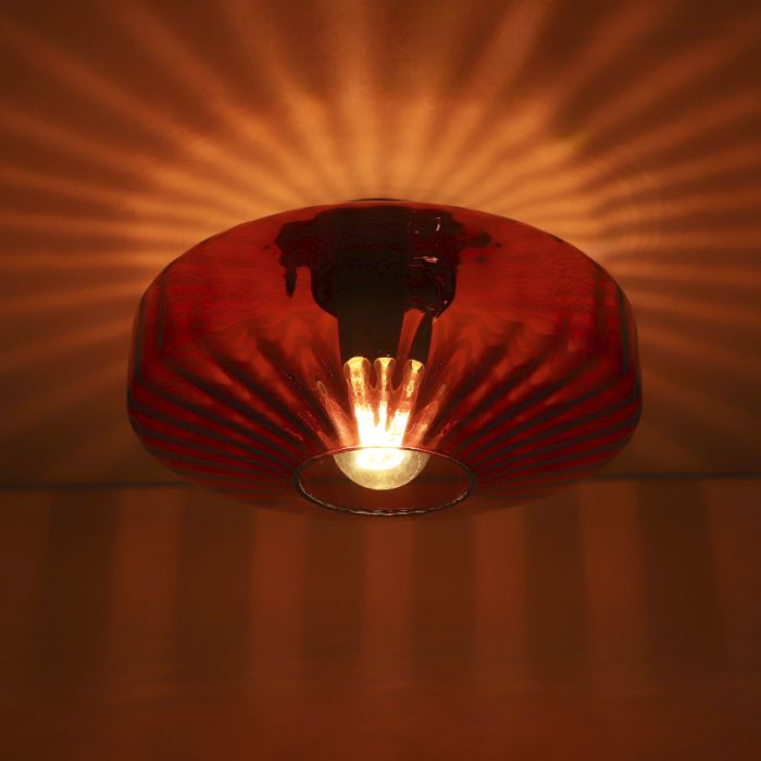 Design plafondlamp rood, Sevda | Lampgigant.nl