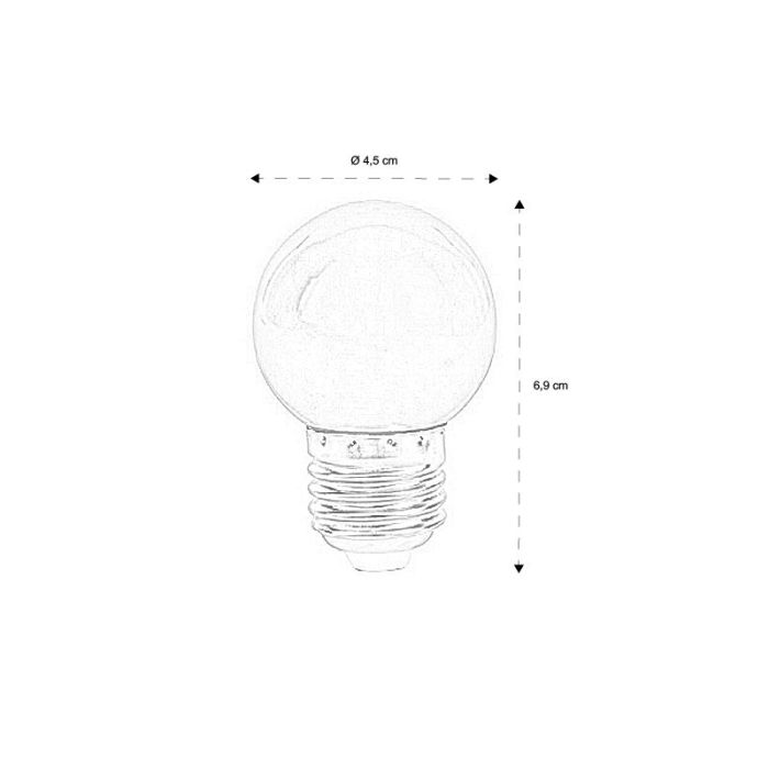 Rode LED lamp - 1 Watt | Lampgigant.nl